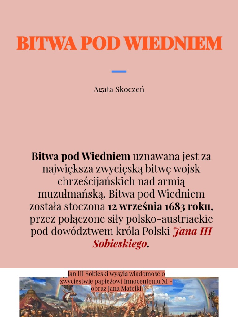Bitwa Pod Wiedniem | PDF