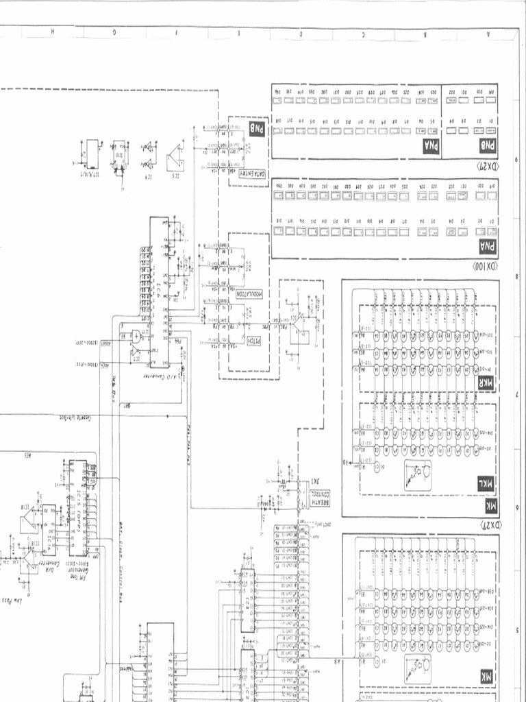 Yamaha DX27 DX100 Schematics | PDF