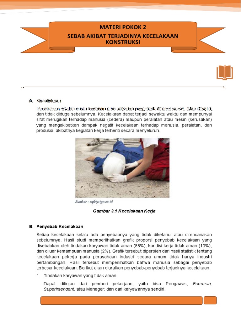 Sebab Akibat Kecelakaan Kerja | PDF
