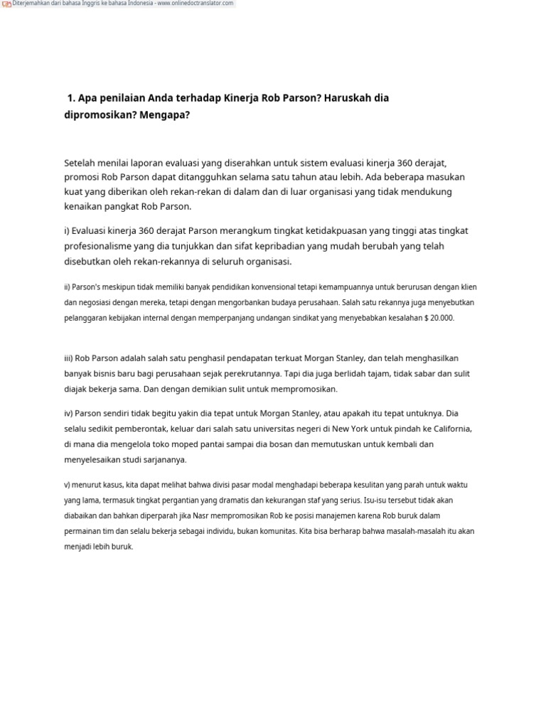 Rob Parson Case Study | PDF