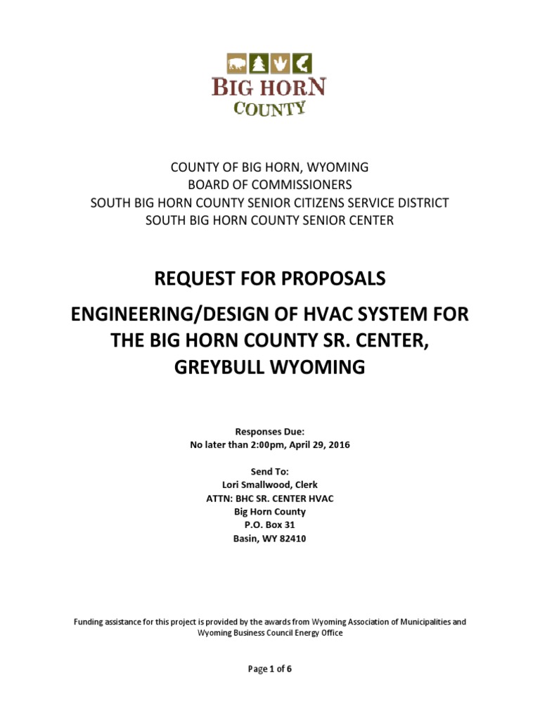 HVAC Design RFP | PDF | Furnace | Thermostat