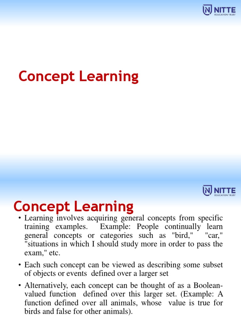 Unit 1-Concept Learning | PDF | Hypothesis | Function (Mathematics)