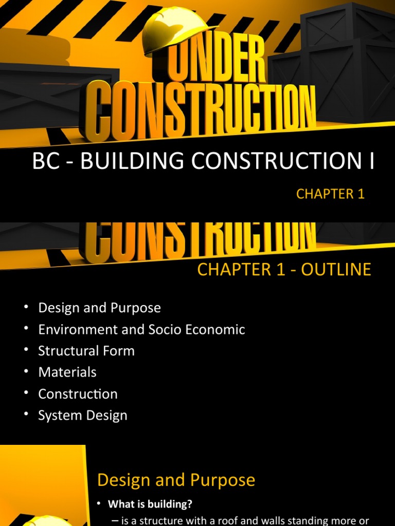 Introduction to Building Construction | PDF | Deformation (Engineering ...