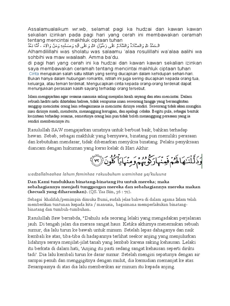 Ceramah Bahasa Islam | PDF