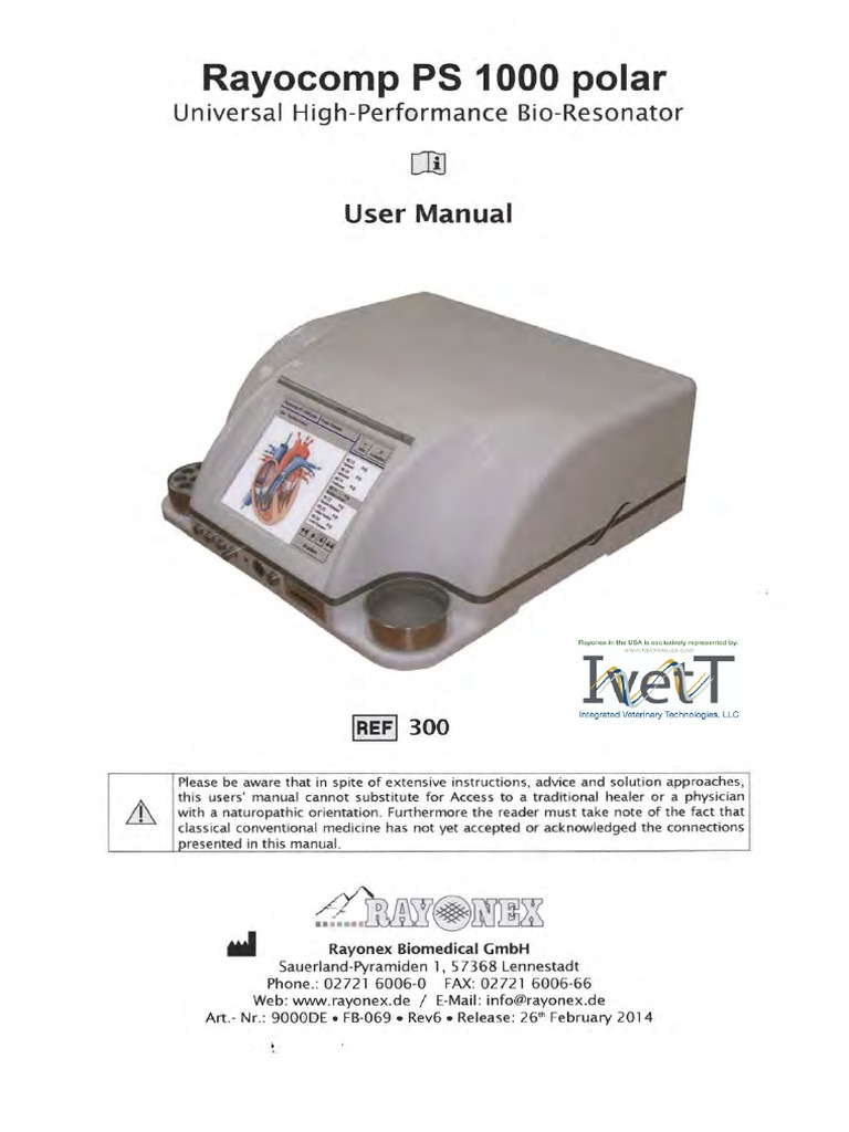 Medical Device Rayocomp PS 1000 Polar | PDF
