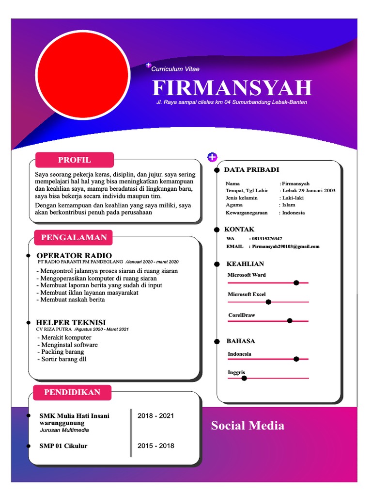 CV Firmansyah | PDF