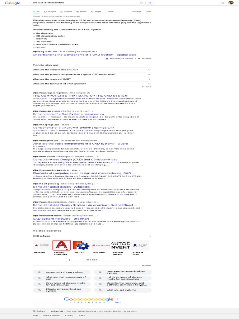 Components of CAD Systems Explained | PDF | Computer Aided Design ...