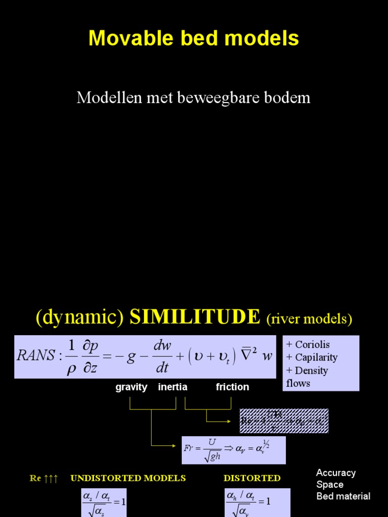Movable Bed Models: Modellen Met Beweegbare Bodem | PDF | Physics ...