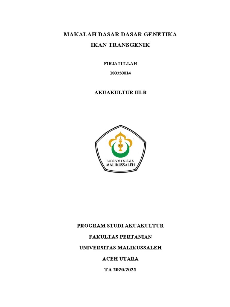 Metode Rekayasa Genetik Ikan Salmon | PDF | Sains & Matematika