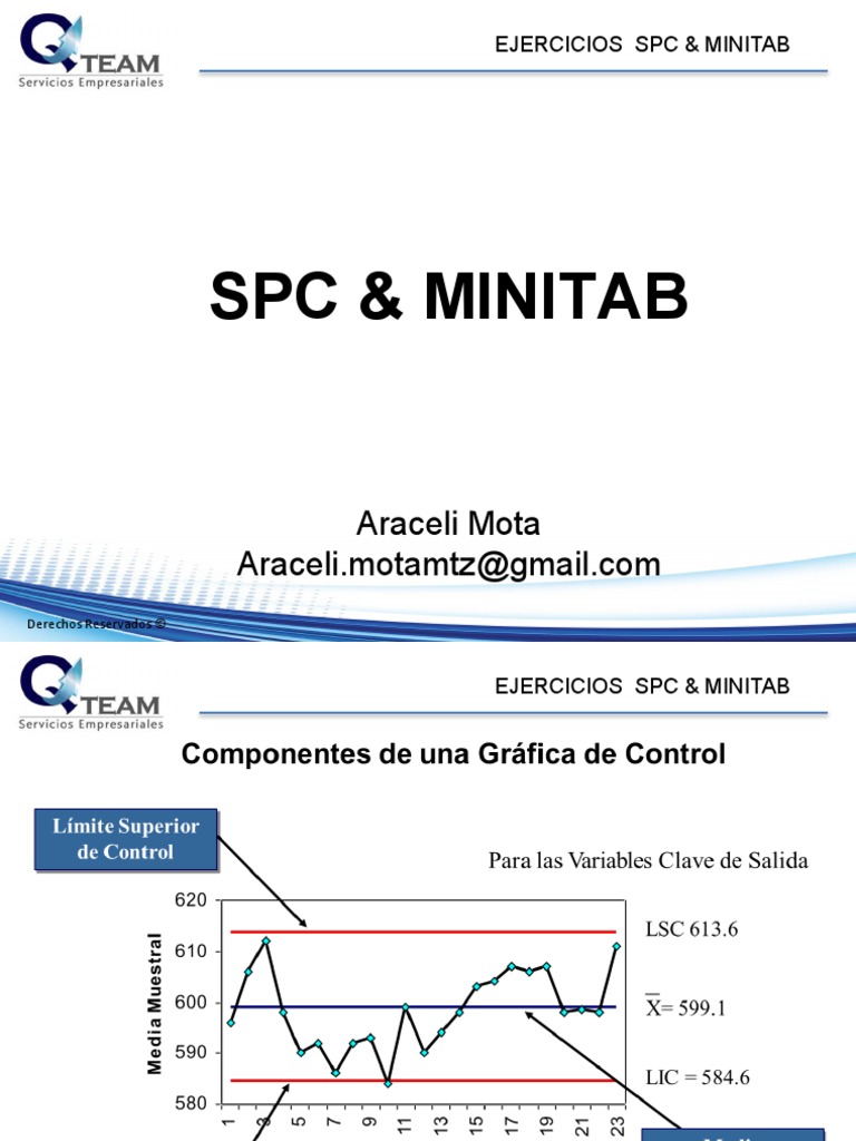 30 Ejercicios SPC MINITAB | PDF | Pensamiento sistémico | Teoría de sistemas