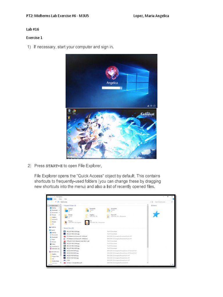 pt2 Midterms Lab Exercise 6 - M3u5 | PDF | Computer File | Information Age