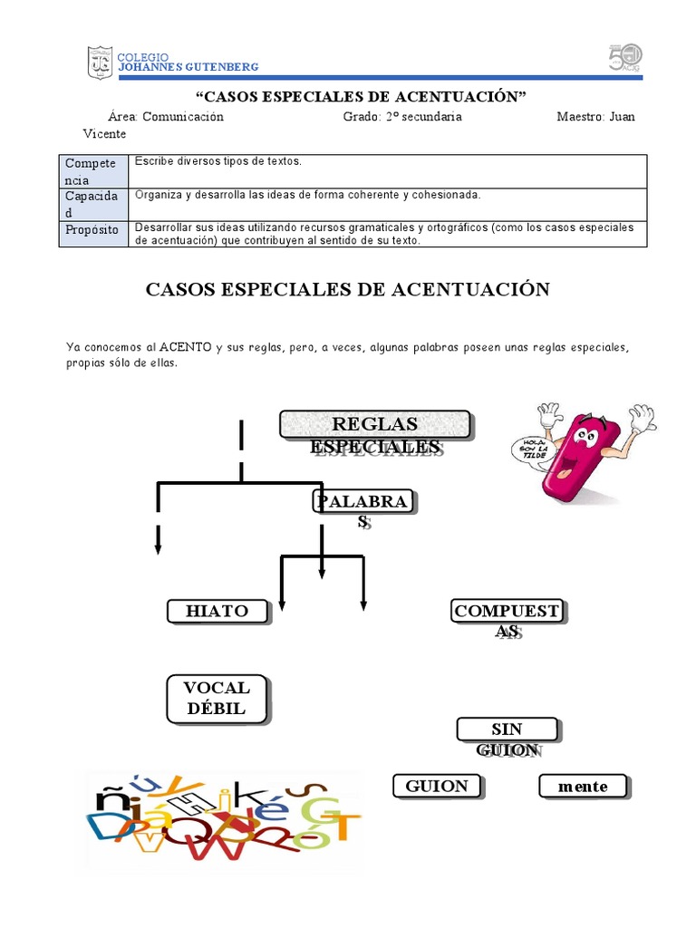 Casos Especiales de Acentuación | PDF | Lingüística | Fonética