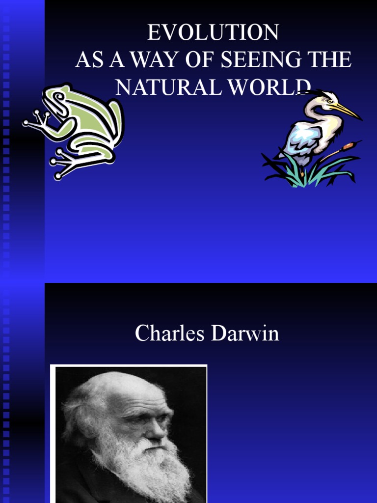 Evolution As A Way of Seeing The Natural World | PDF | Evolution ...
