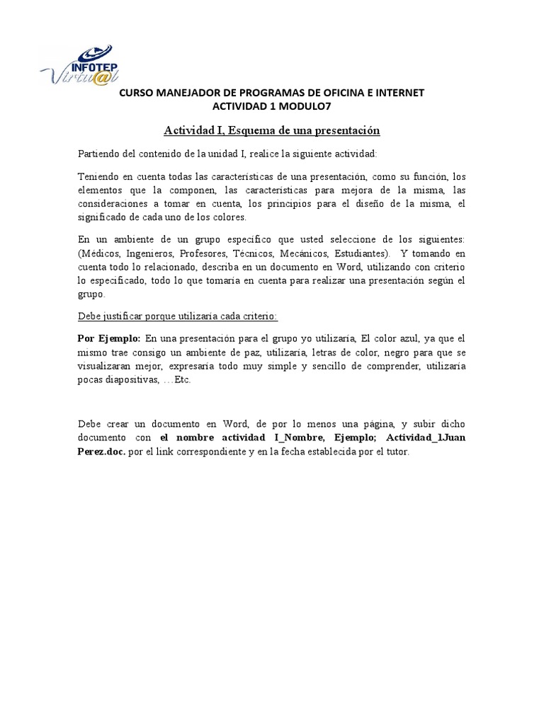 Actividad I, Módulo 7 | PDF