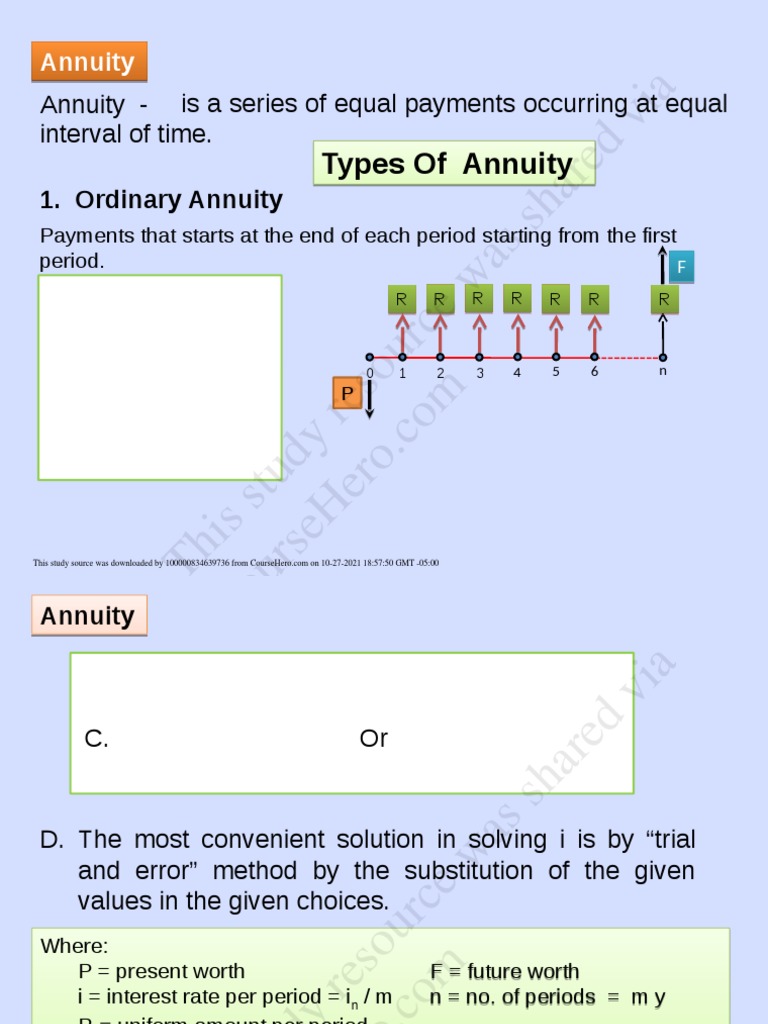 This Study Resource Was Shared Via: Types of Annuity Types of Annuity ...