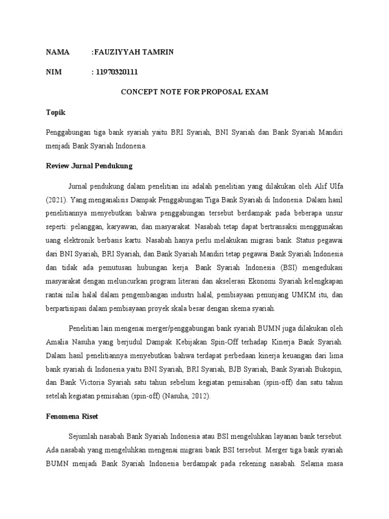 Concept Proposal Exam | PDF