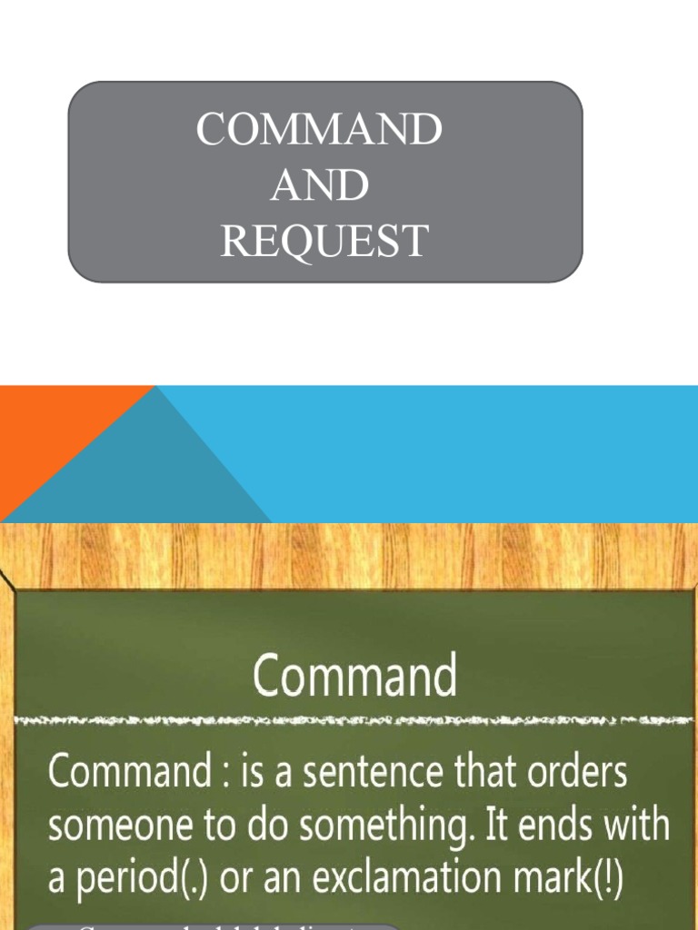 Kuliah Command and Request | PDF | Seni & Disiplin Bahasa