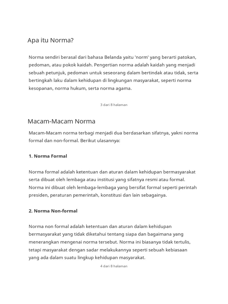 Apa Itu Norma? | PDF