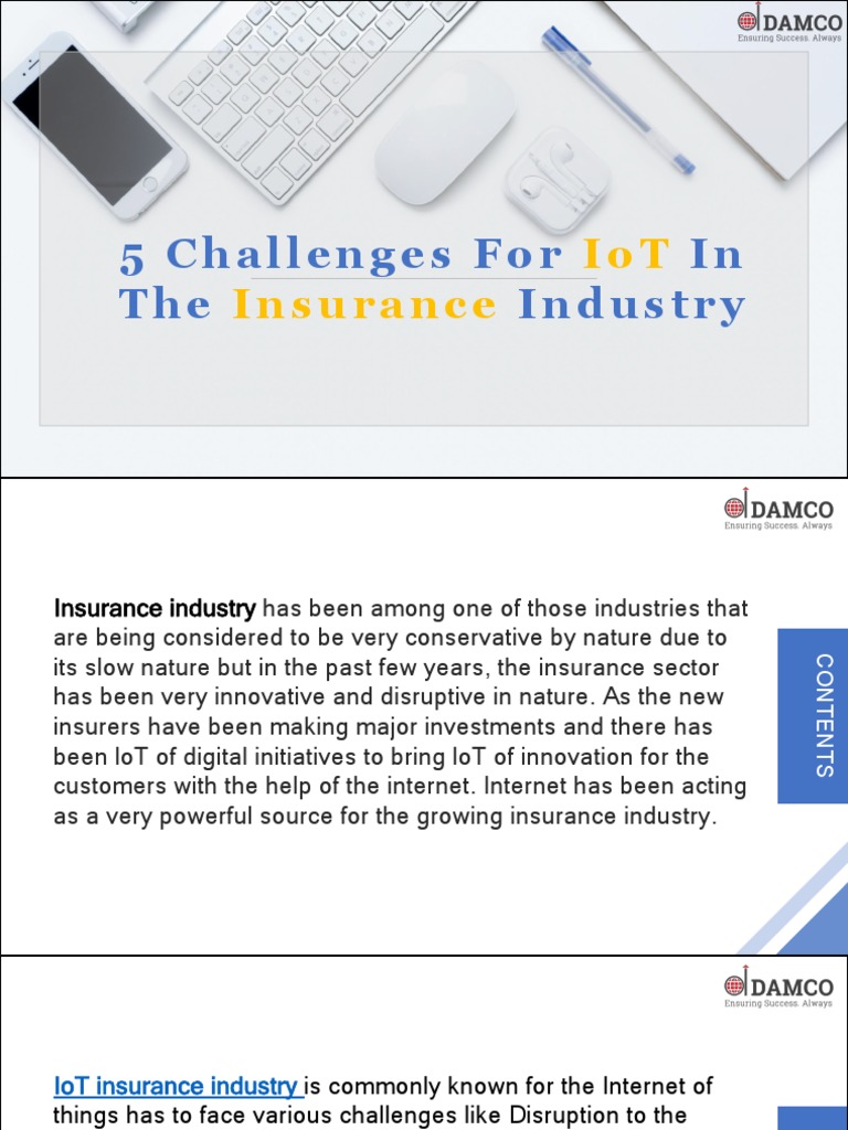5 Challenges For IoT in The Insurance Industry | PDF | Insurance ...