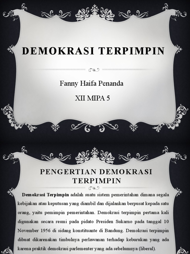 Demokrasi Terpimpin | PDF