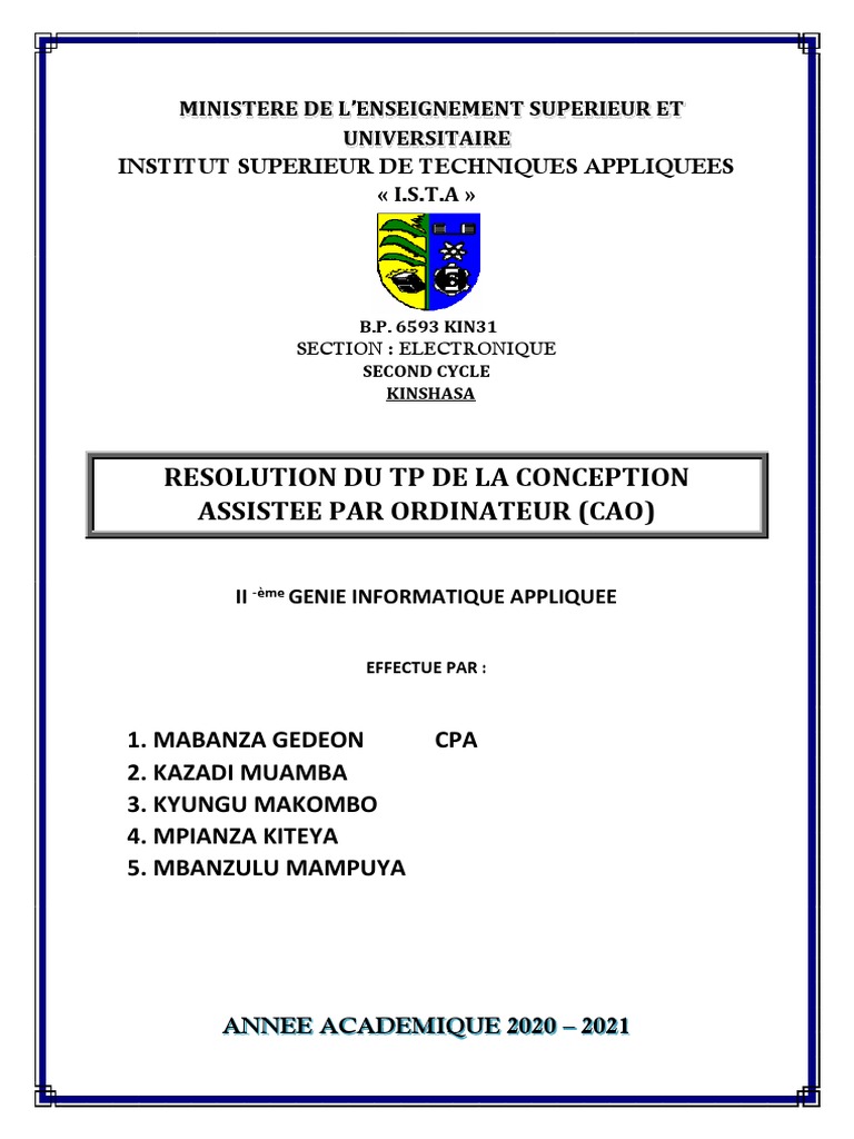 Optimisation CAO et Configuration Réseau | PDF | Adresse IP ...