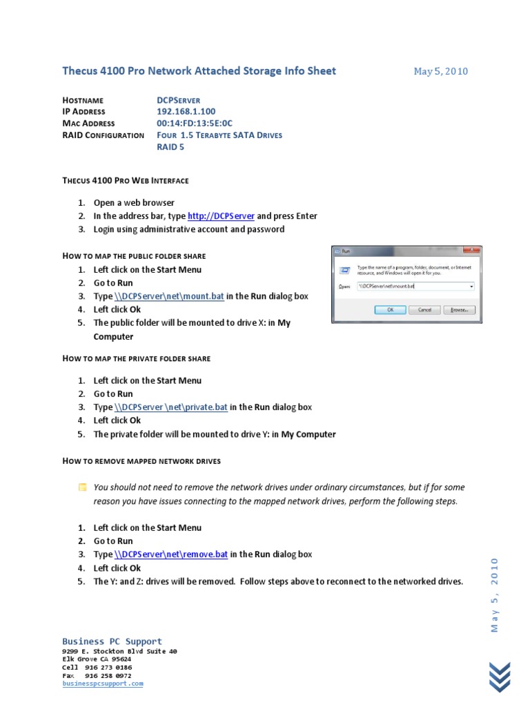 BPS - Thecus 4100 Pro Network Attached Storage Info Sheet | PDF | File ...