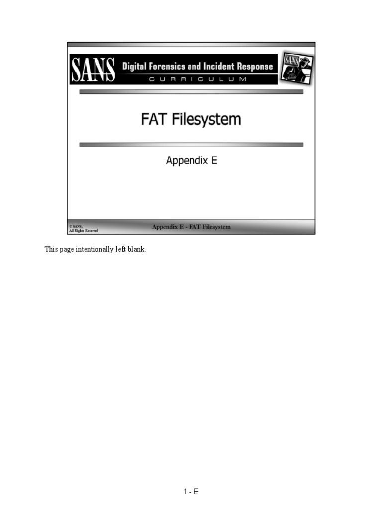 FAT Filesystem | PDF | File System | Filename
