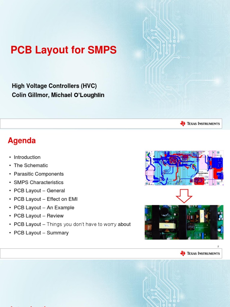 PCB Layout For Smps | PDF | Capacitor | Inductance
