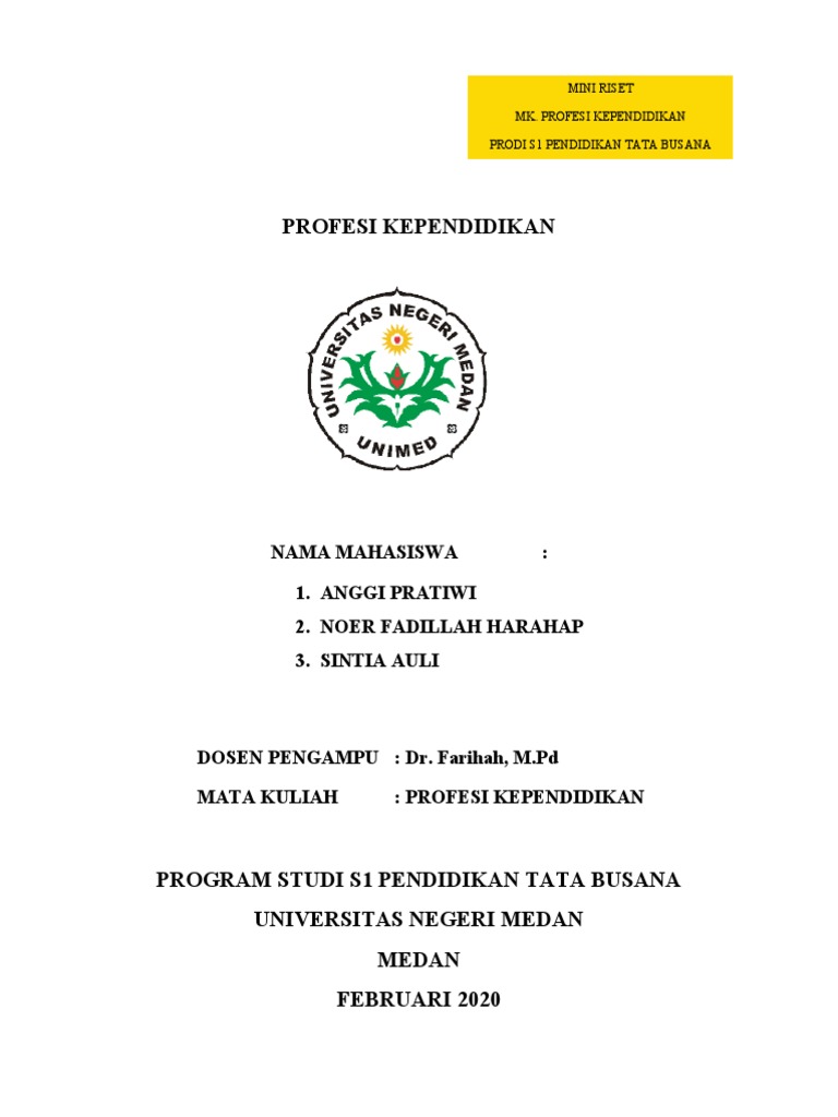 Mini Riset Profesi Kependidikan | PDF
