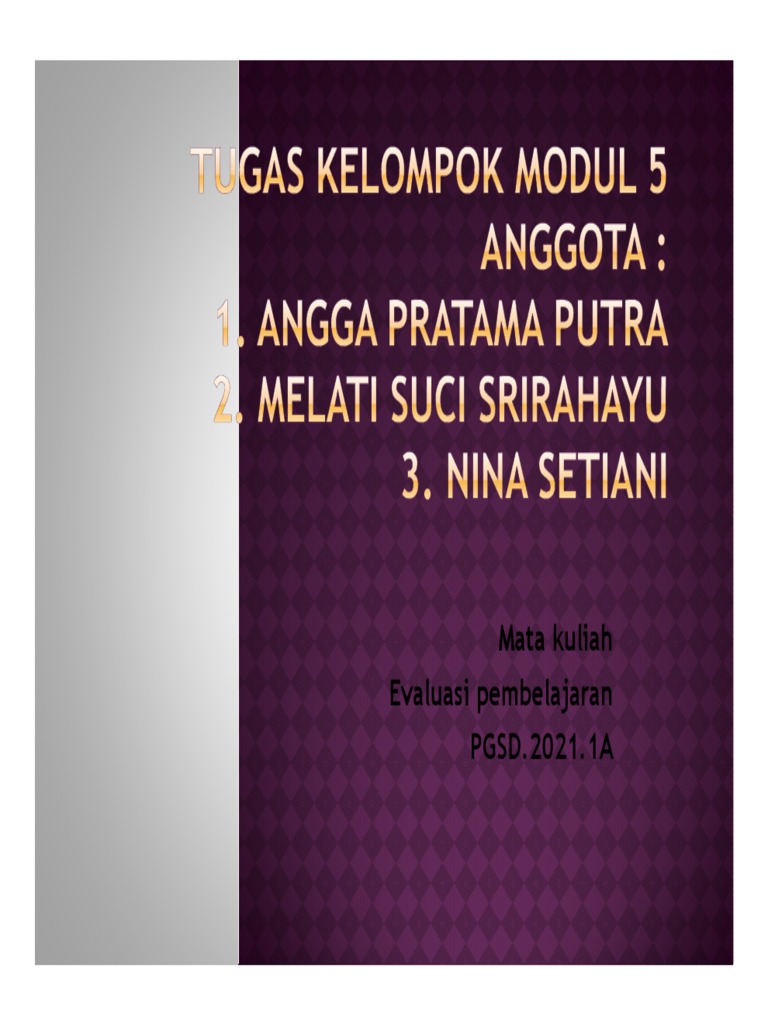 Power Point Presentasi Kelompok Modul 5 | PDF