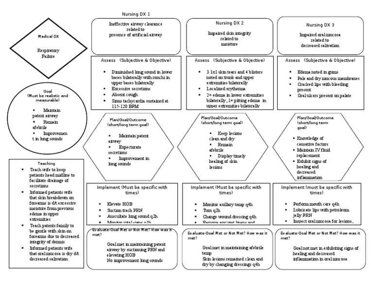 Critical Care Concept Map | PDF | Respiratory Tract | Medicine