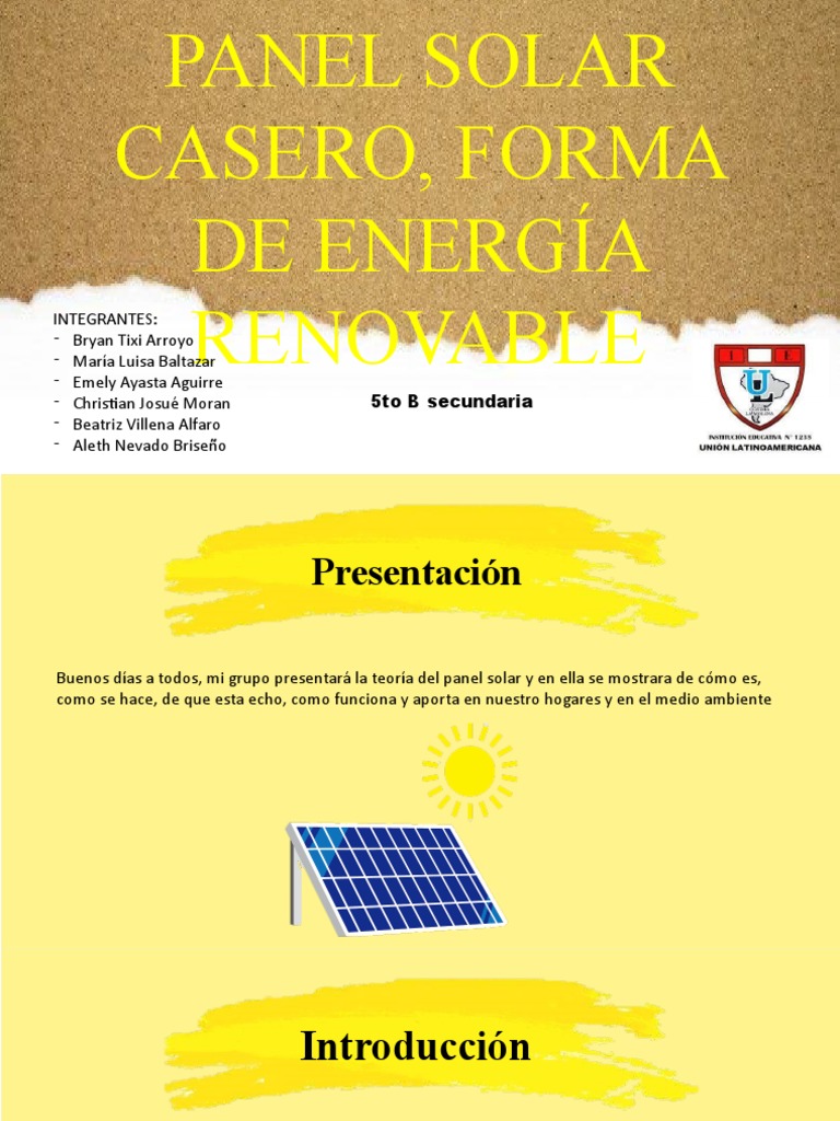 Panel Solar | PDF | Energía solar | Panel solar