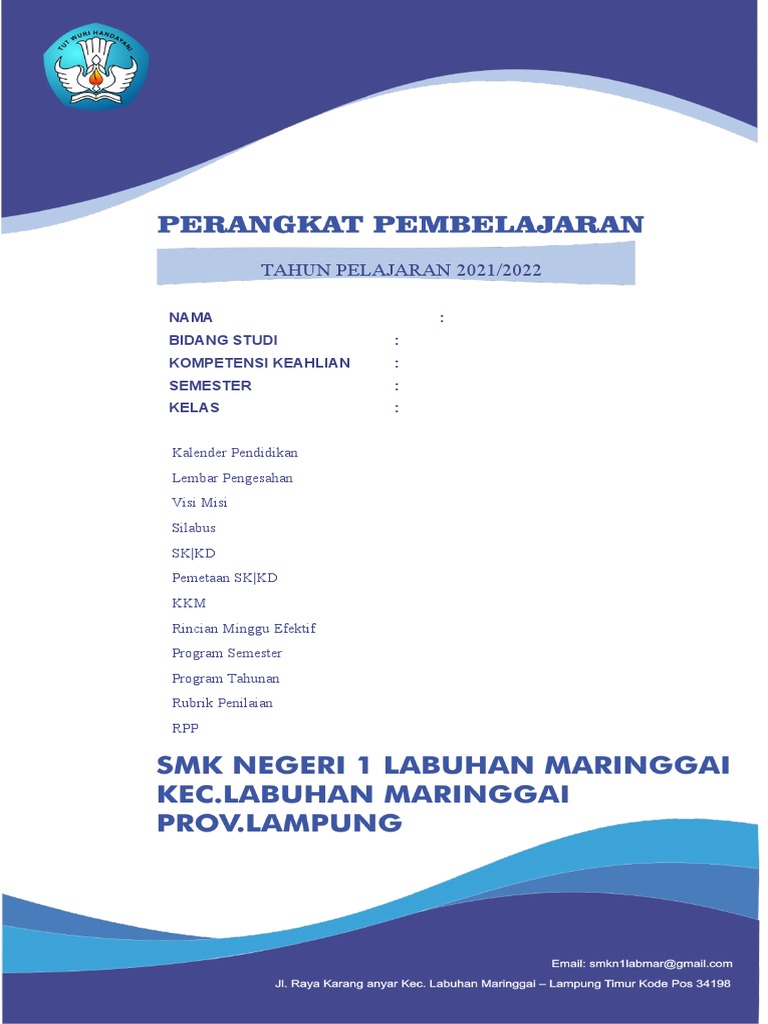 Cover Perangkat Pembelajaran | PDF