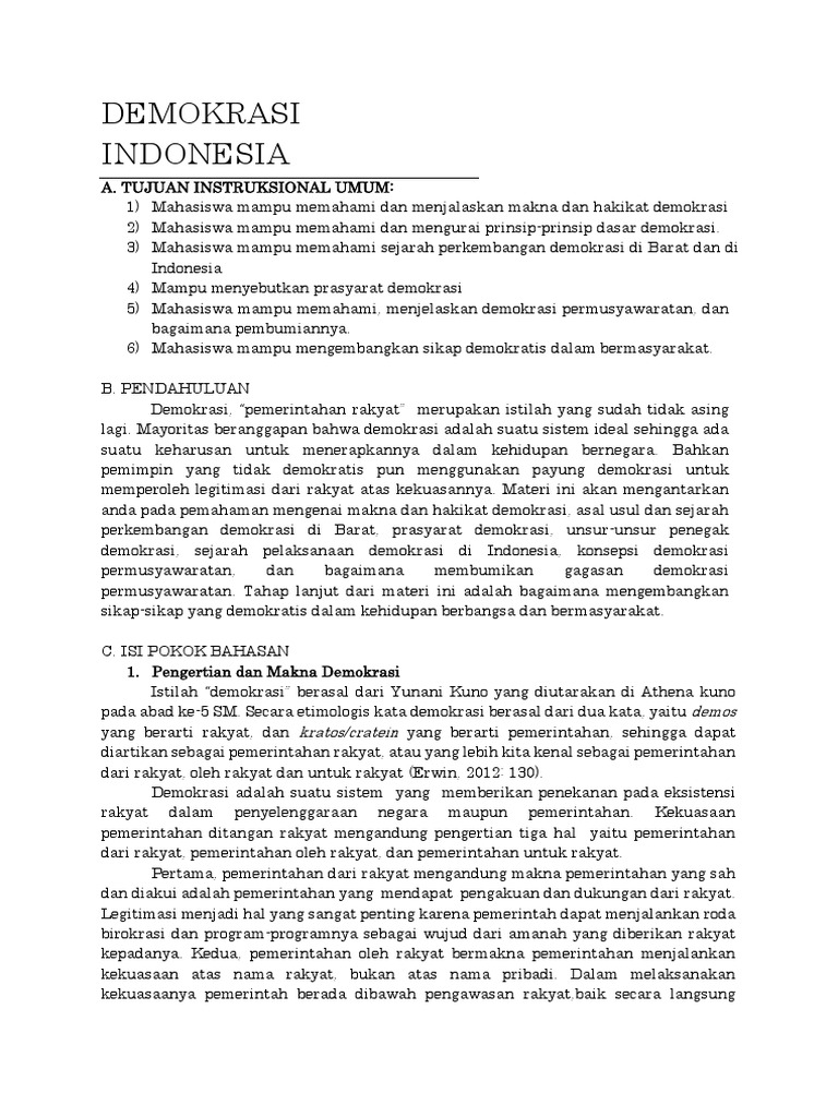 Demokrasi 1 | PDF