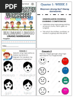 Letrang Ii Kindergarten Worksheets | PDF