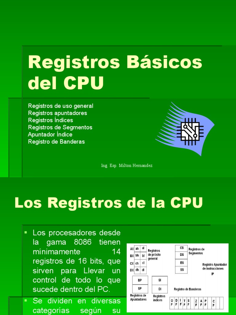 Registros Basicos Del CPU | PDF | Informática | Arquitectura de ...