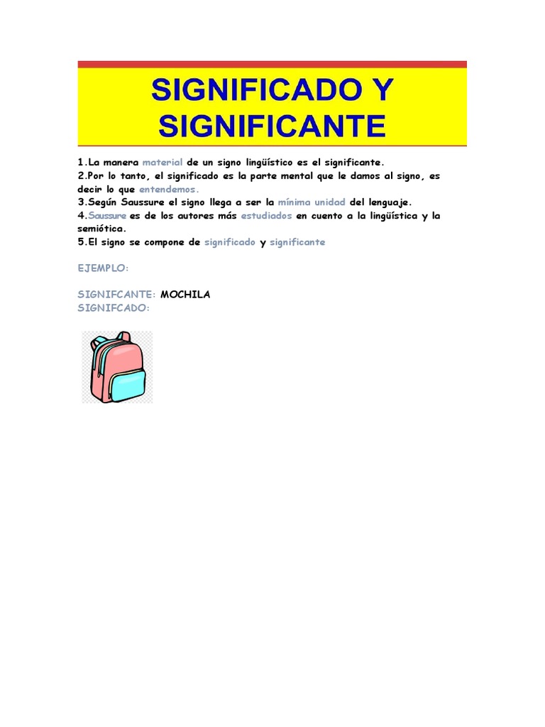Significado Significante | PDF
