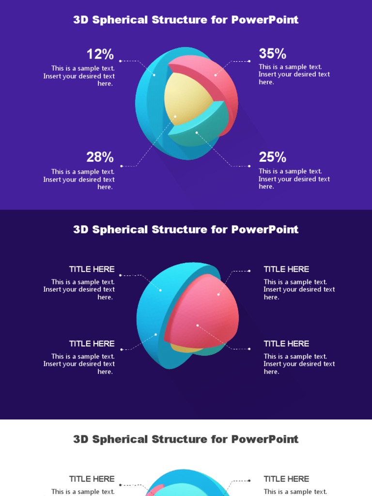 3D Spherical Structure For Powerpoint | PDF | Career & Growth