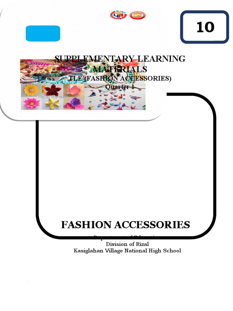 Supplementary Learning Materials: Fashion Accessories | PDF | Jewellery ...