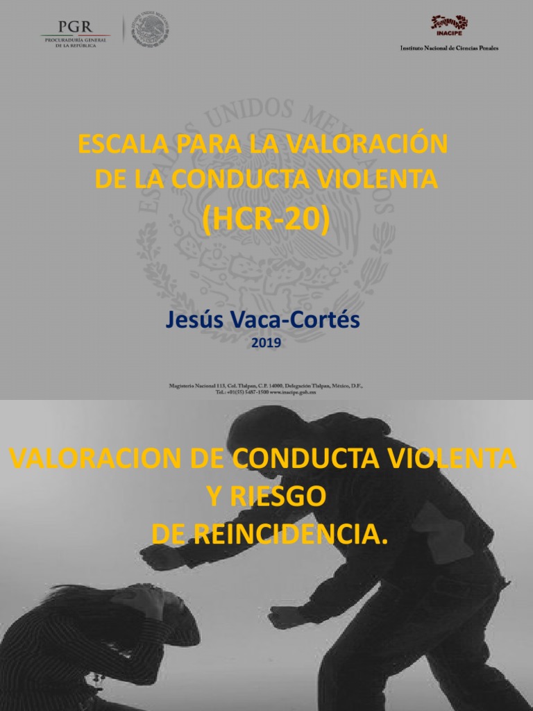Escala de Valoracion de La Conducta Violenta y | PDF | Comportamiento ...