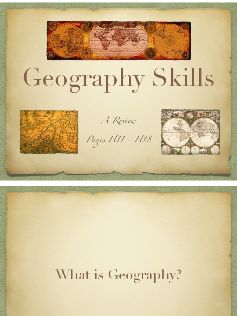 Geography Skills: A Review Pages H11 - H18 | Download Free PDF | Map ...