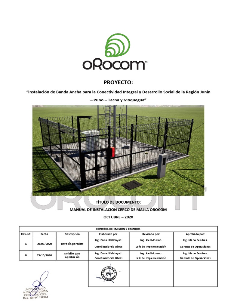 2.6. Manual de Instalacion Cerco Metalico | PDF | Hormigón | Ingeniero ...