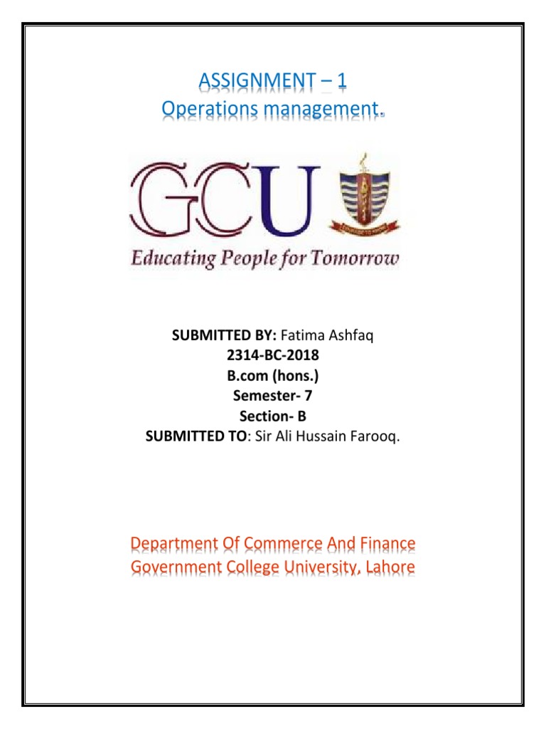 OM Assignment | PDF | Computing | Applied Mathematics