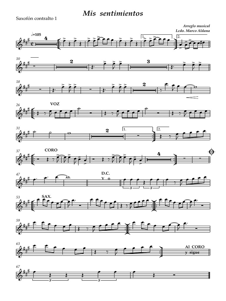 Mis Sentimientos (Medardo y Sus Players) | PDF