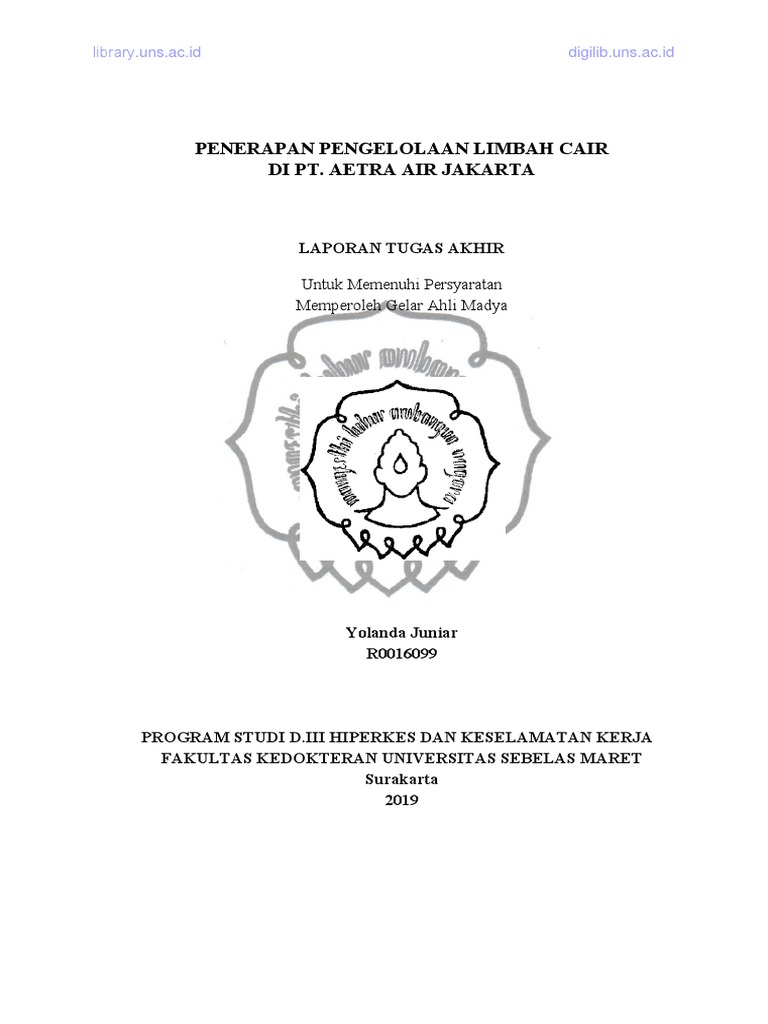 Pengelolaan Limbah Cair di Aetra Air | PDF | Water | Environmental Science