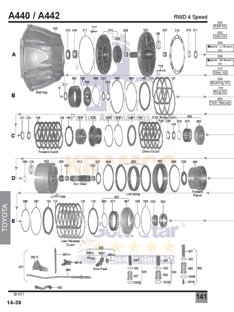 Despiece, A440 | PDF | Clutch | Vehicle Technology