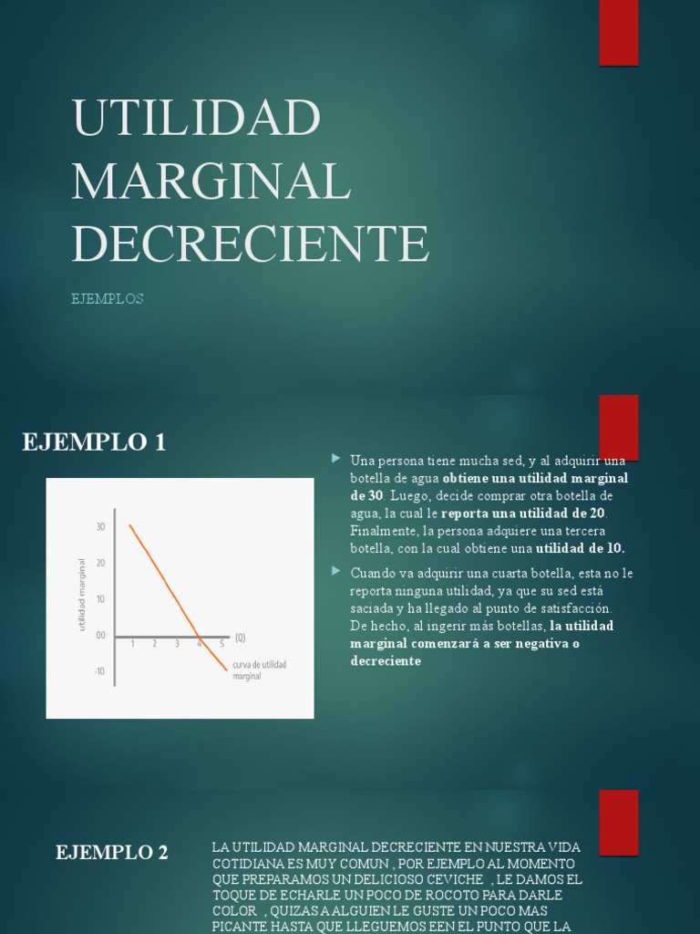 Utilidad Marginal Decreciente | PDF