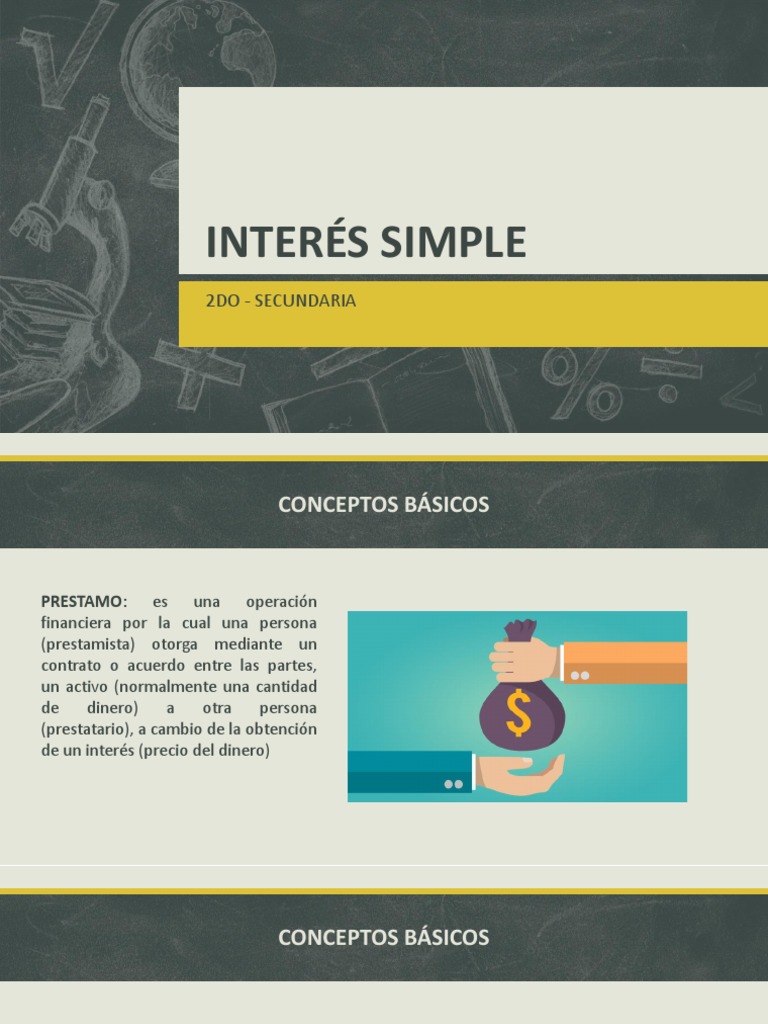 Interés Simple: Conceptos y Cálculos | PDF | Interés | Comercio
