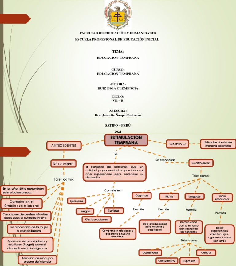 Educacion Temprana Mapa Conceptual | PDF | Educación de la primera infancia | Cognición