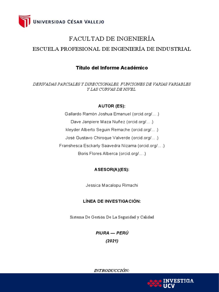 Informe de Mate. Grupo 3 | PDF | Integral | Derivado